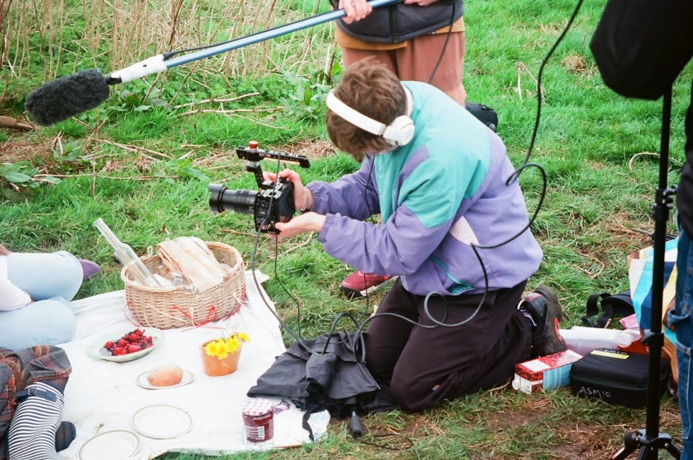 UWE student film-makers using CHills as their film set location